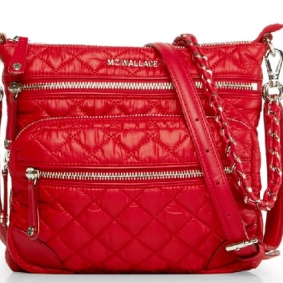 MZ Wallace | Bags | Mz Wallace Red Quilted Womens Bag | Poshmark